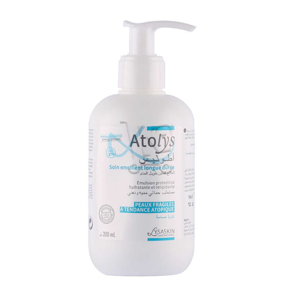 Lysaskin Atolys Soin Emollient Longue Durée 200 ml | Algérie