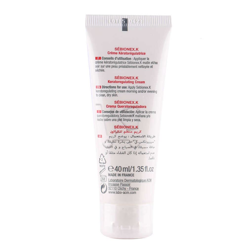 ACM Sébionex K Crème Kératorégulatrice 40 ml | Algérie